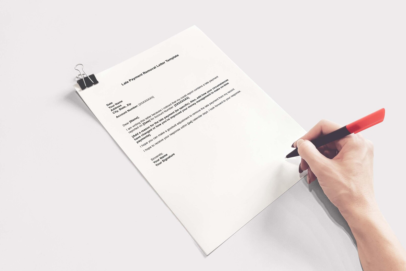 Late Payment Removal Letter Template,late Payment Letter Template,late ...