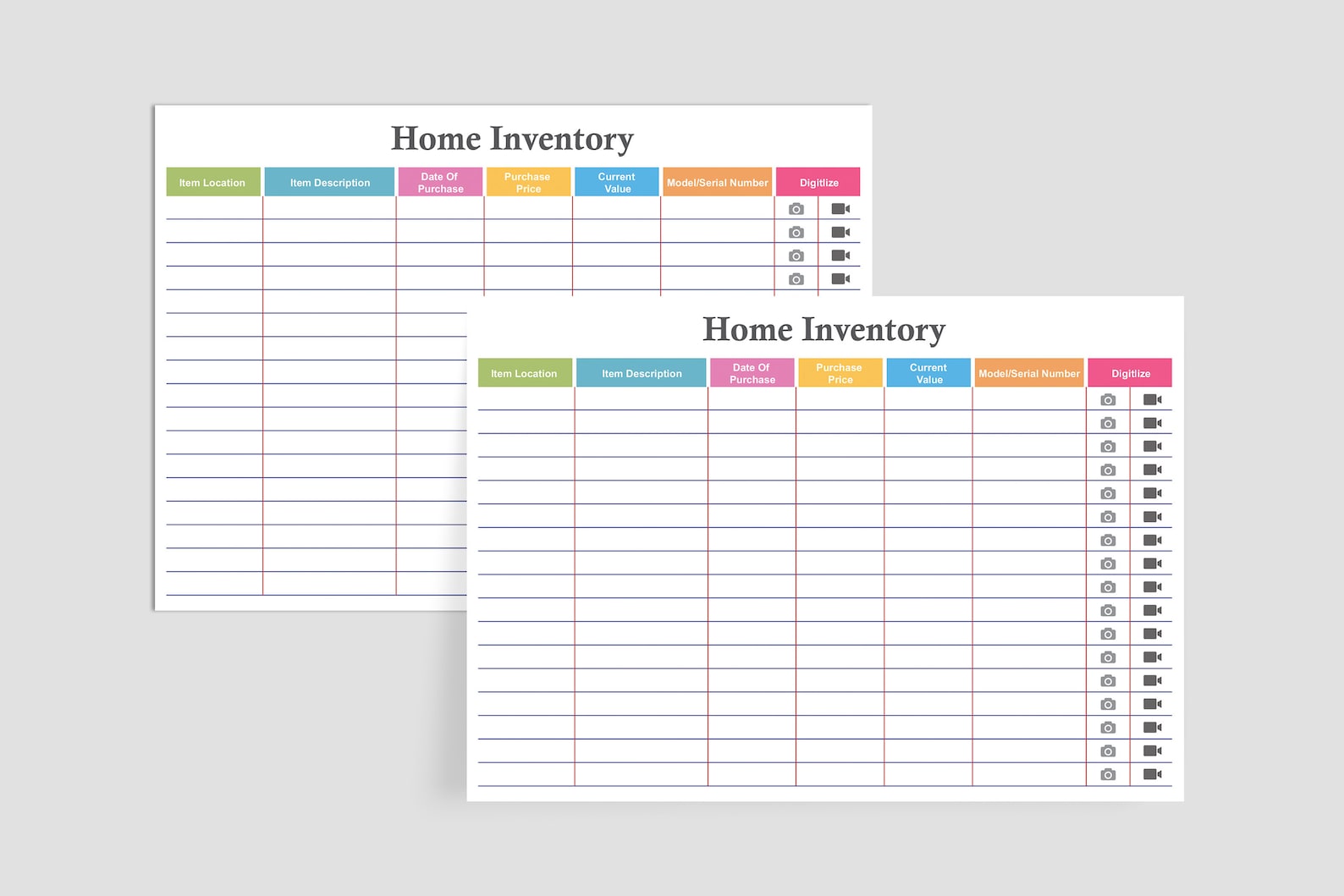 Home Inventory,home Organization,home Management,home Binder,home ...