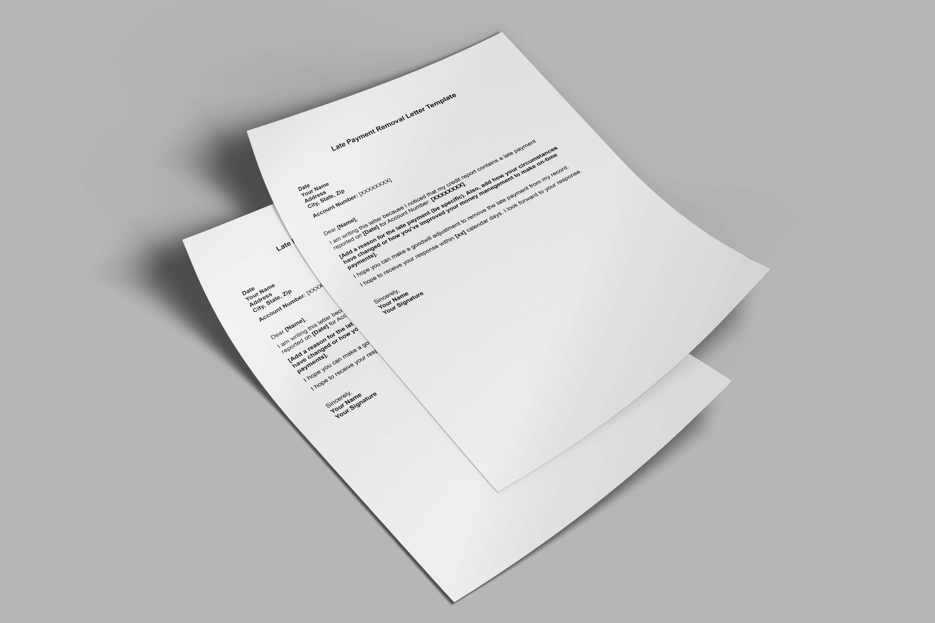 Late Payment Removal Letter Template,late Payment Letter Template,late ...
