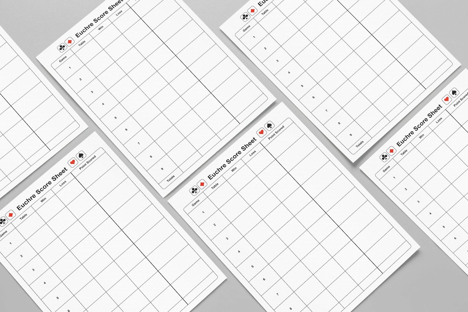 Euchre Score Sheet euchre Score Card euchre Rotation euchre Tournament euchre-score-sheet-euchre-score-card-euchre-rotation-euchre-tournament