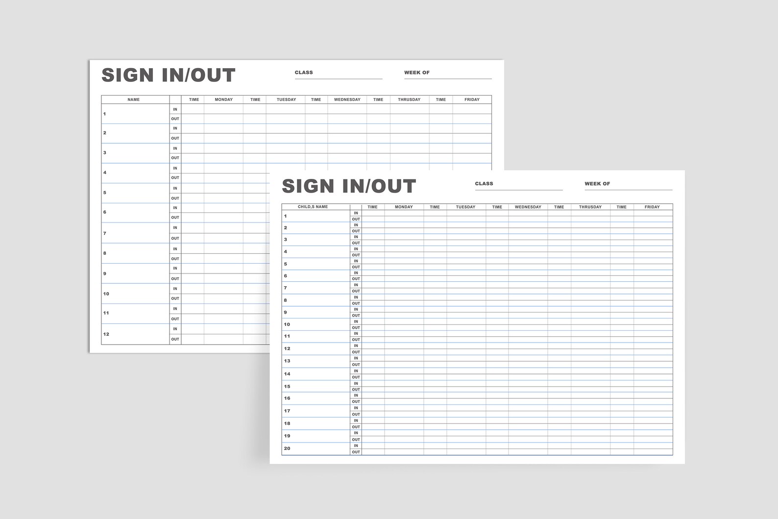 Sign in Sign Out Sheet,sign in and Out Sheet,staff Sign in and Out ...