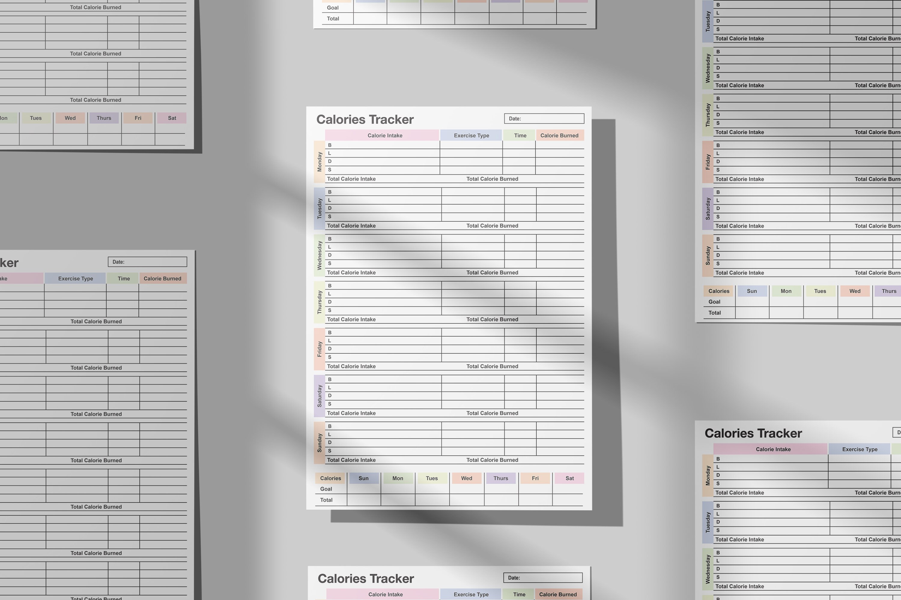 Calorie Tracker,calories Tracker,health Tracker,calorie Spreadsheet ...