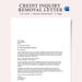 Credit Inquiry Removal Letter,credit Inquiry Removal Letter Template ...