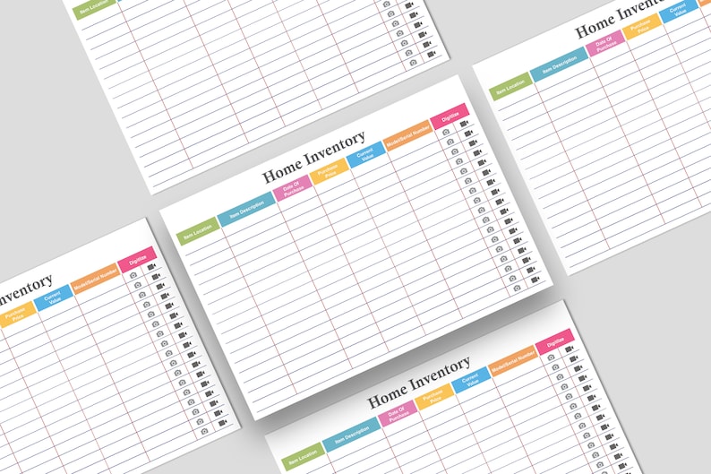 Home Inventory,home Organization,home Management,home Binder,home ...