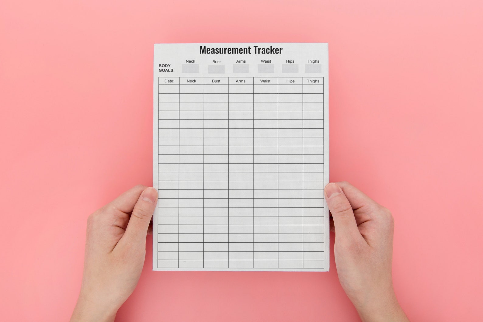 Body Measurement Tracker,body Measurement Tracker Printable,body ...