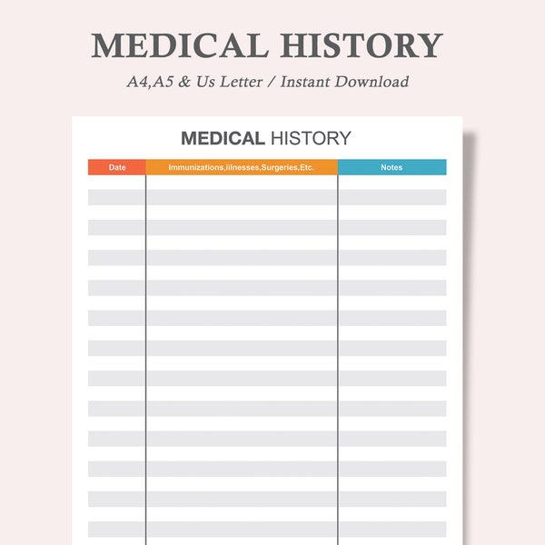 Medical Journal Template - Etsy