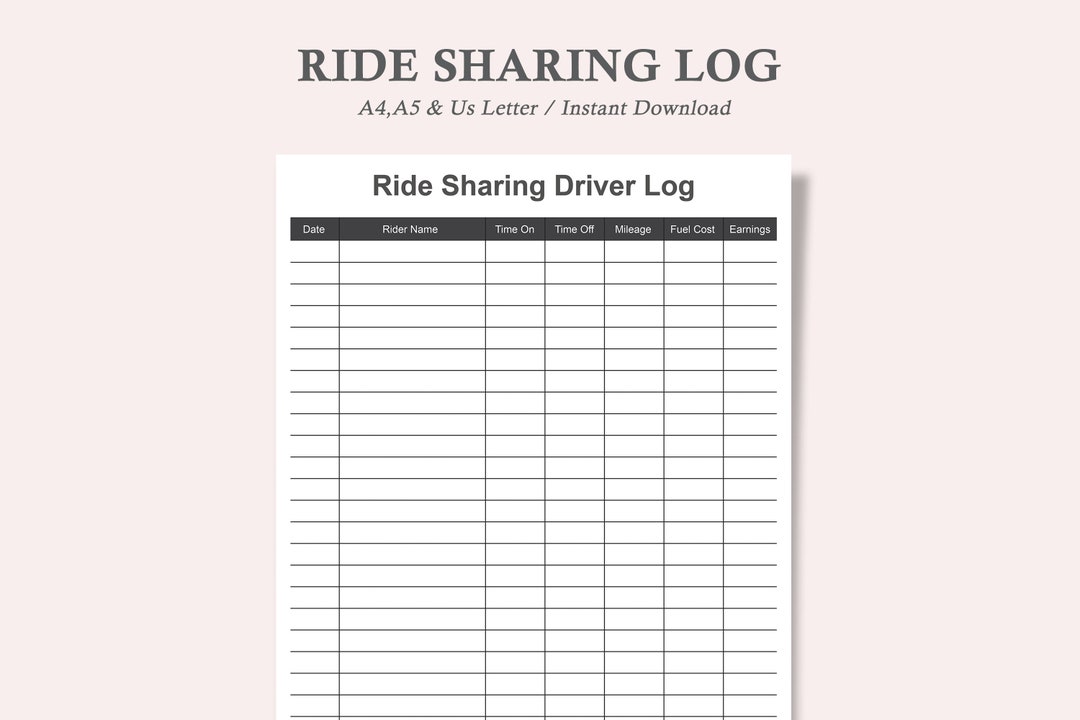 Driver Log,driver Log Sheet,driving Hours Log,drivers Hours Log Book ...
