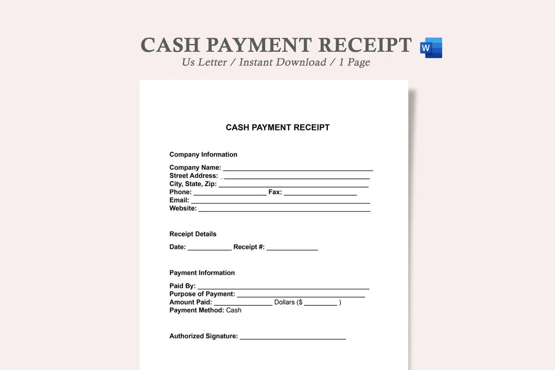 Cash Payment Receipt,cash Payment Receipt Template,cash Payment Receipt ...