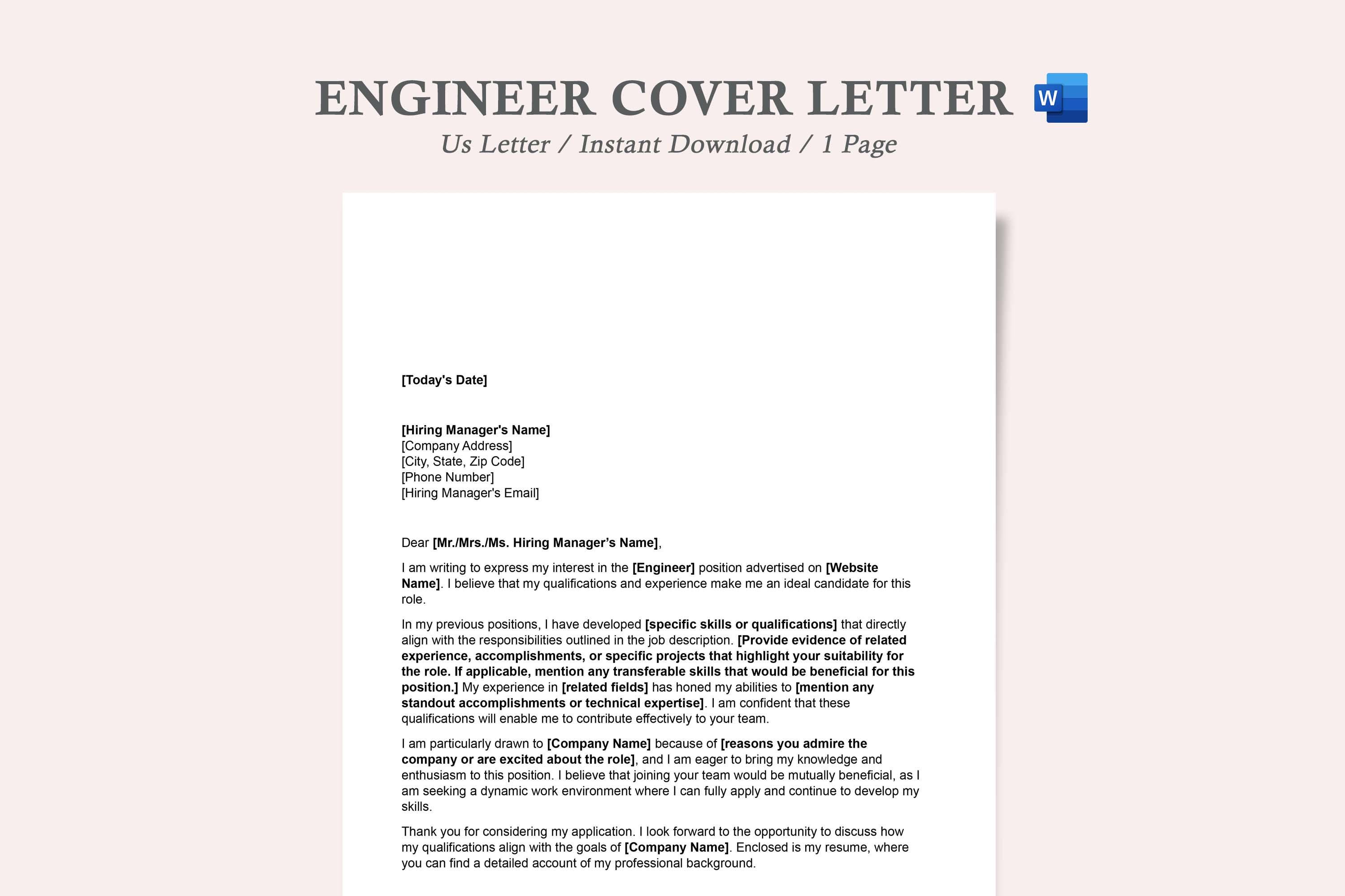 Engineer Cover Letter,engineering Cover Letter Examples,cover Letter ...