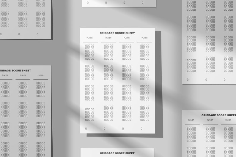 Cribbage Score Chart,cribbage Score Sheet,cribbage Points Chart ...
