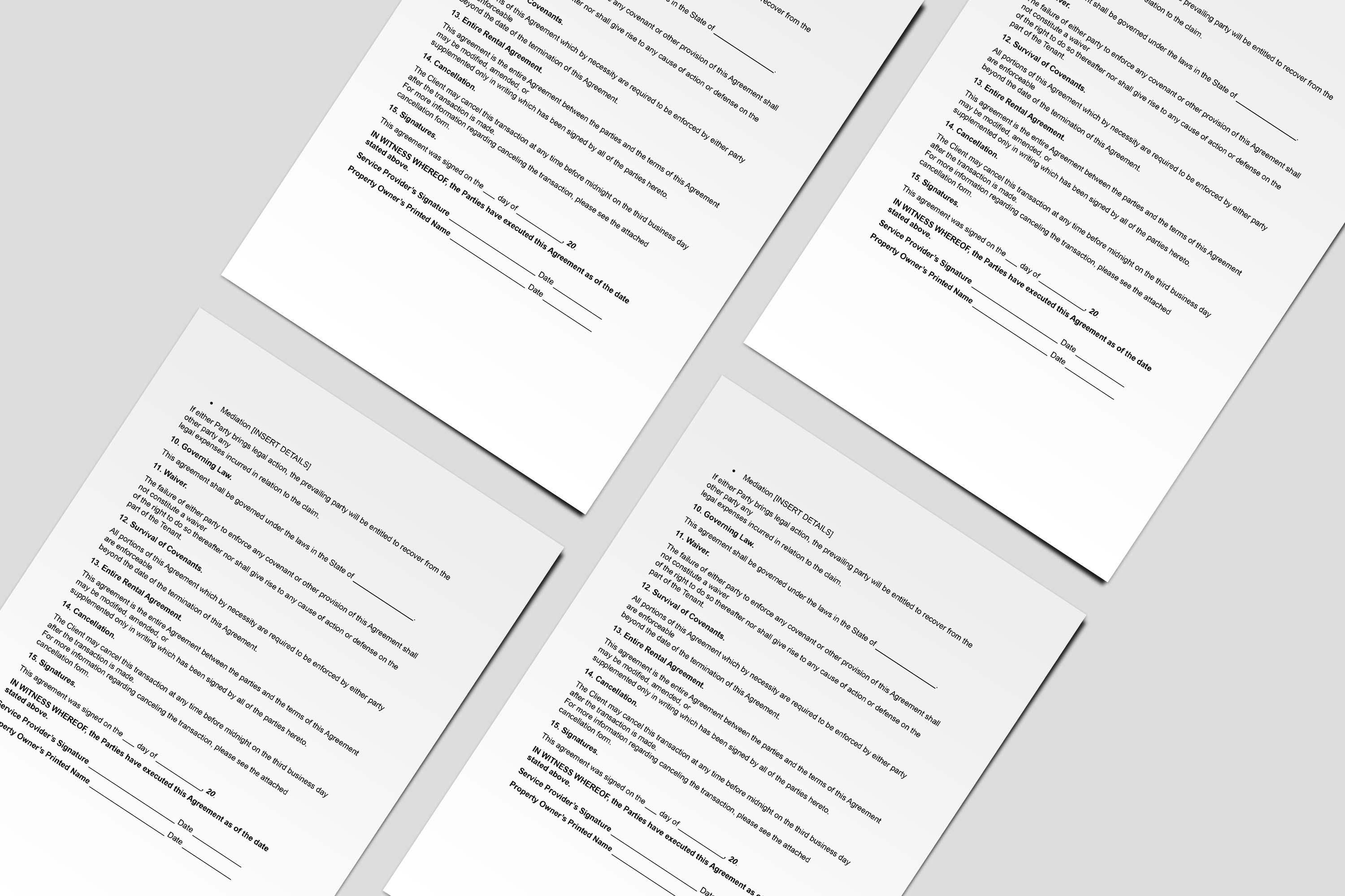 Tree Removal Contract Template Sample Contract For Tree Removal