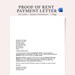 Proof of Rent Payment Letter Template,proof of Rental Payment Letter ...