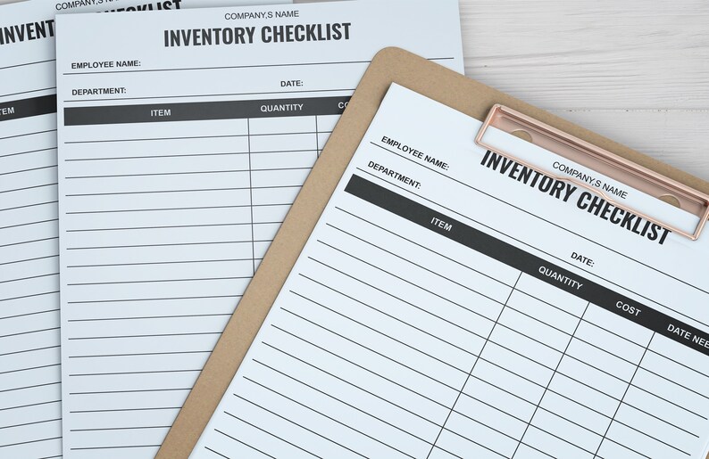 Inventory Checklist,inventory Tracker,business Inventory Tracker,stock ...