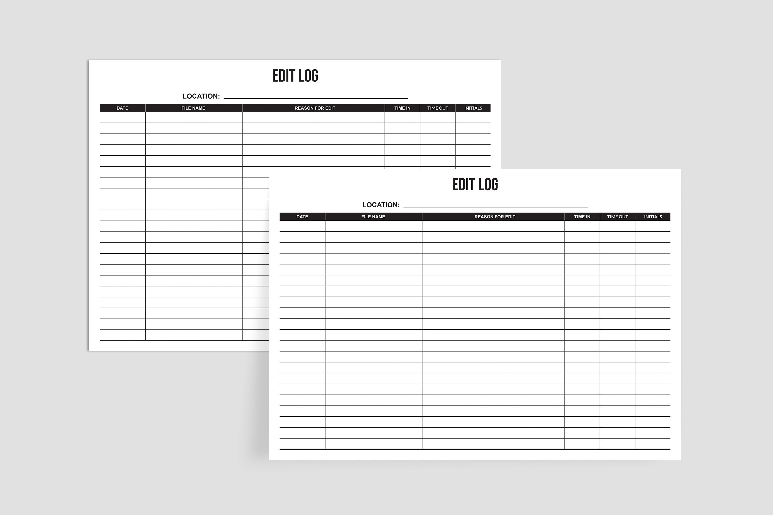 Editable Log Book - Etsy