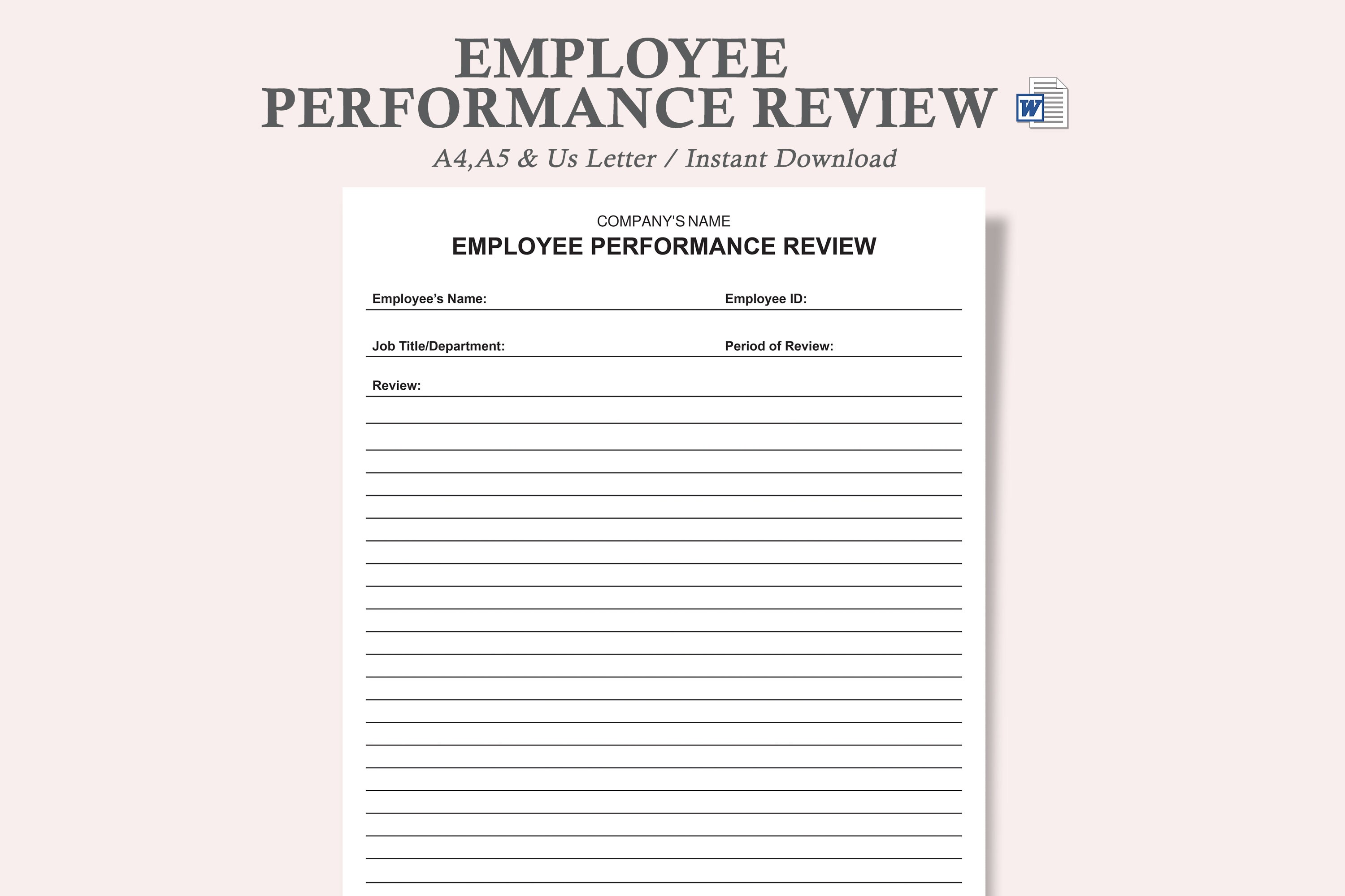 Employee Performance Review,employee Review,employee Evaluation ...