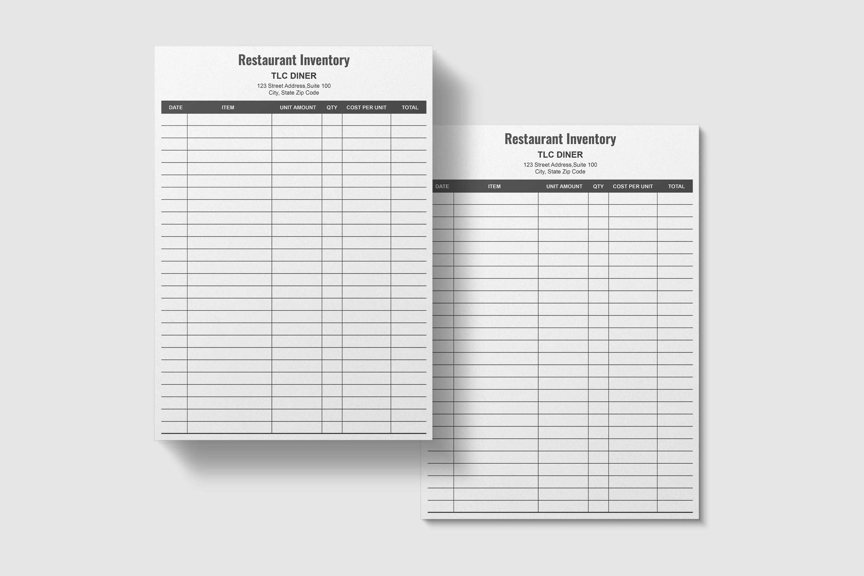 Restaurant Inventory List,restaurant Inventory Sheet,restaurant ...