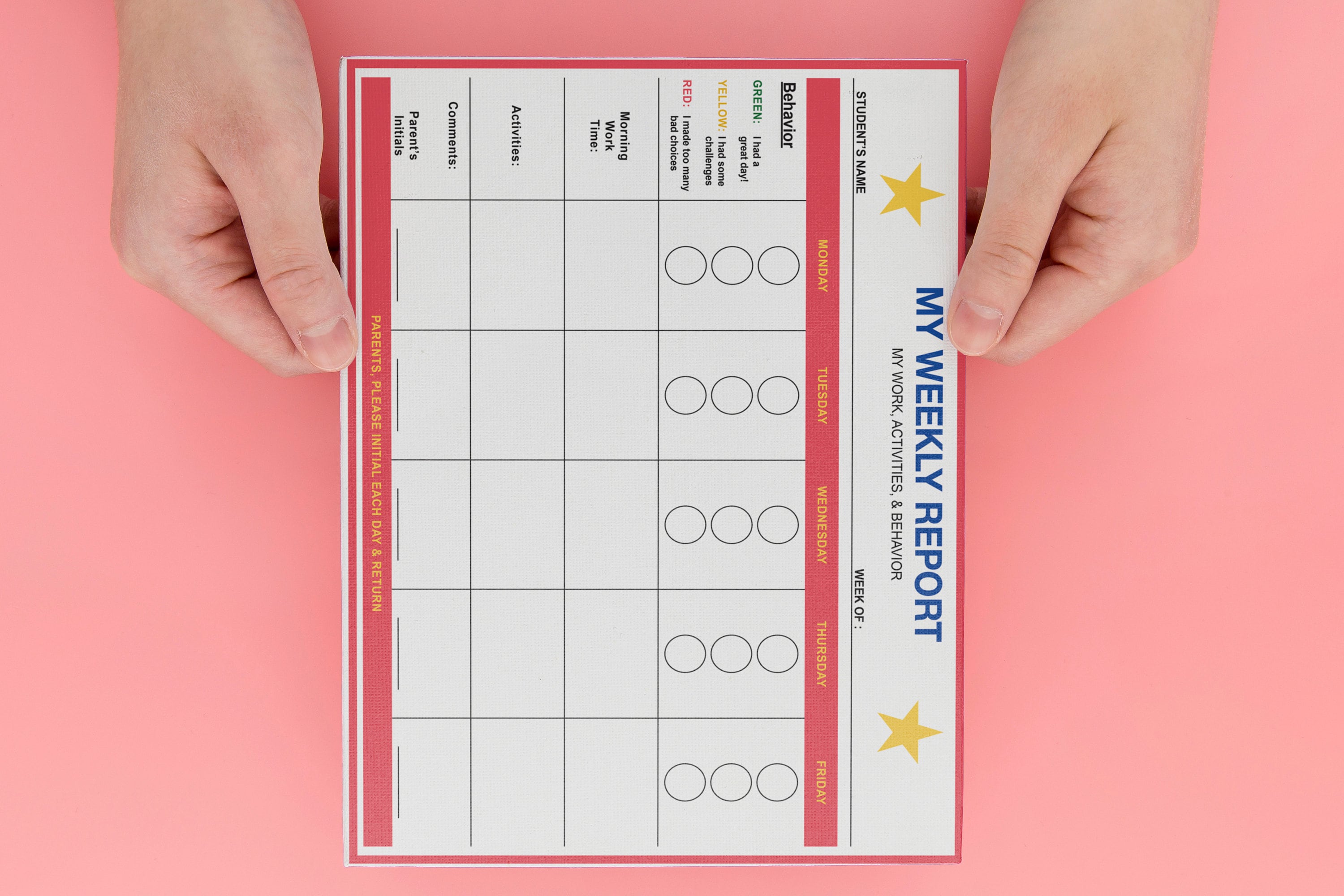 Preschool Weekly Report,weekly Preschool Log,preschool Report - Etsy