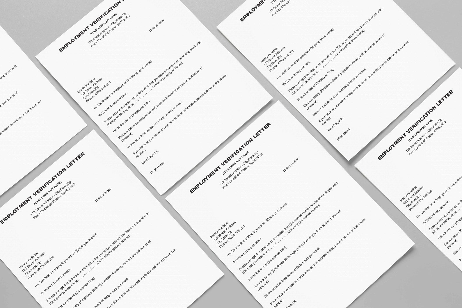 Employment Verification Letter,employment Verification Letter Template ...