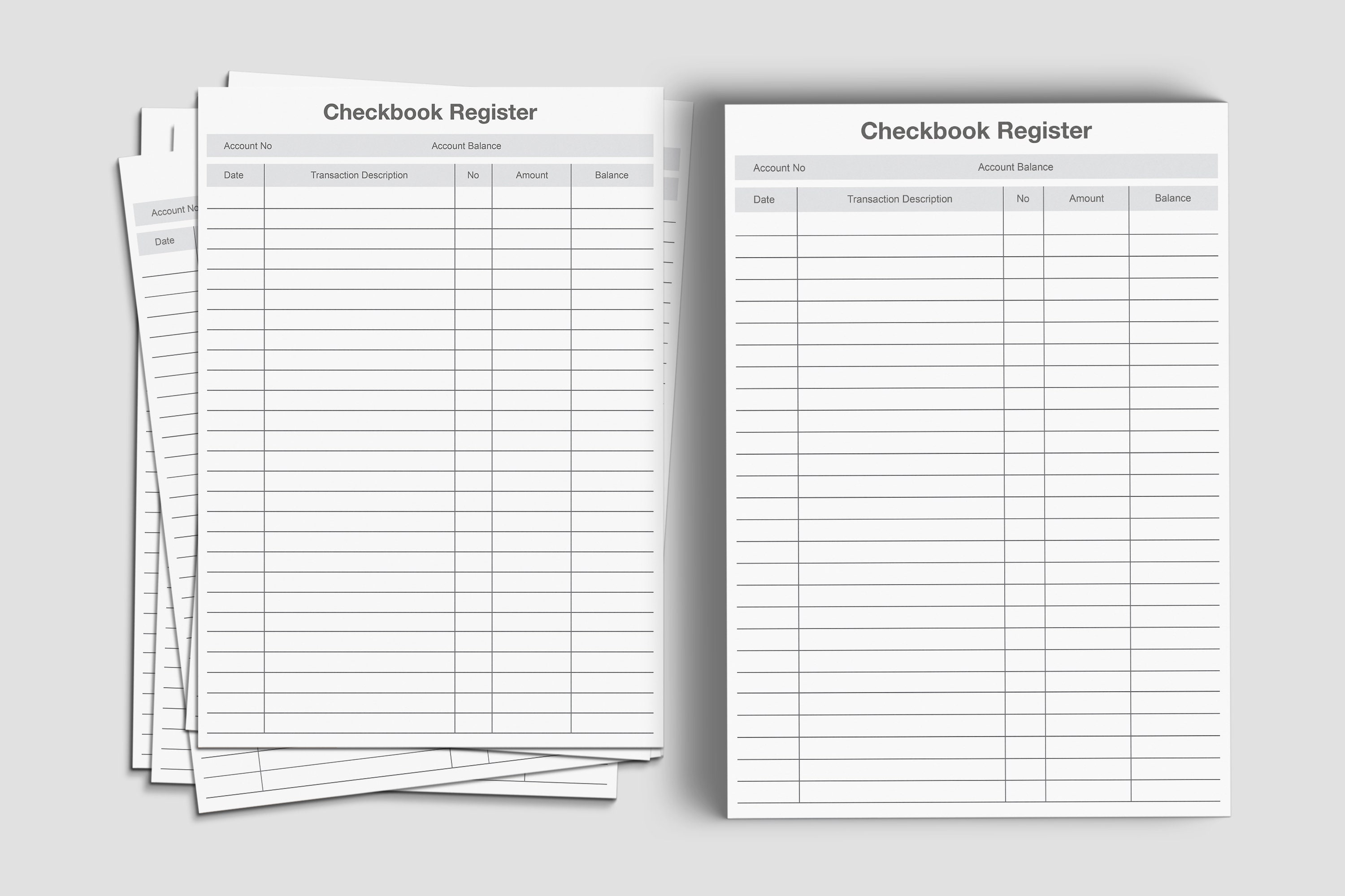 Checkbook Register,checkbook Tracker, Financial Planner, Financial ...