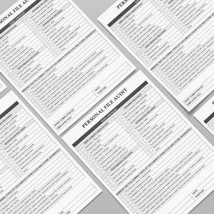 Hr Audit Checklist,hr Employee File Audit Checklist,human Resources ...