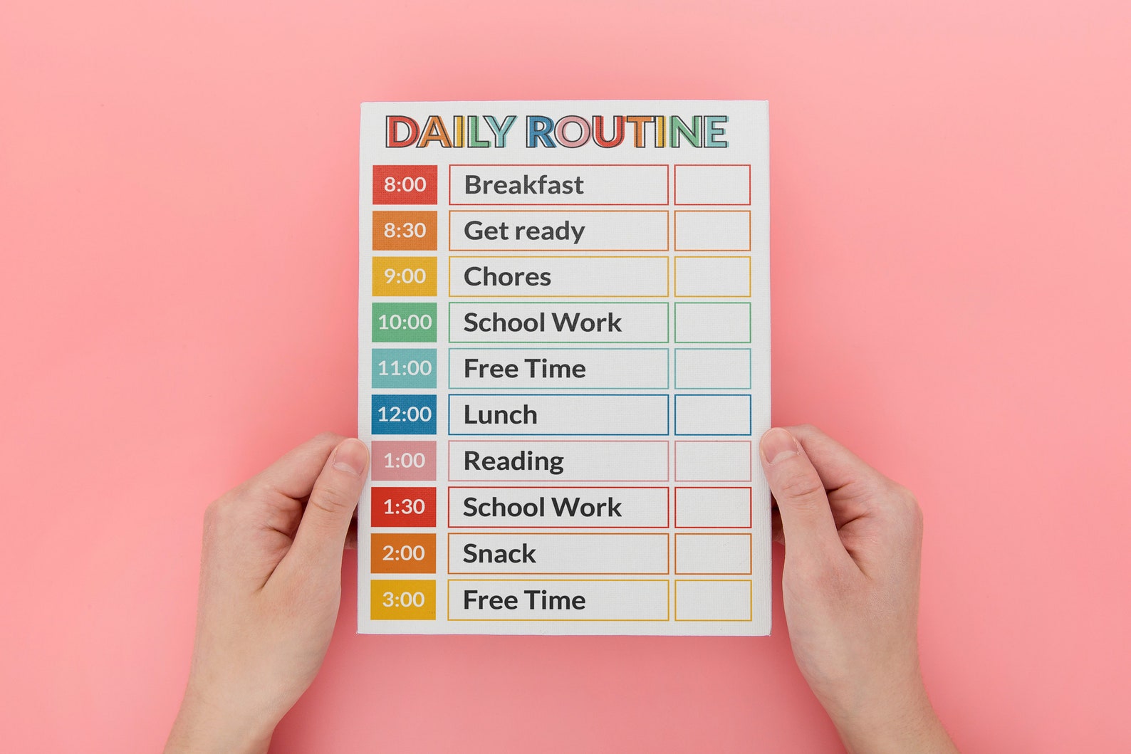 Grafico di routine per bambini, Routine giornaliera, Routine mattutina ...