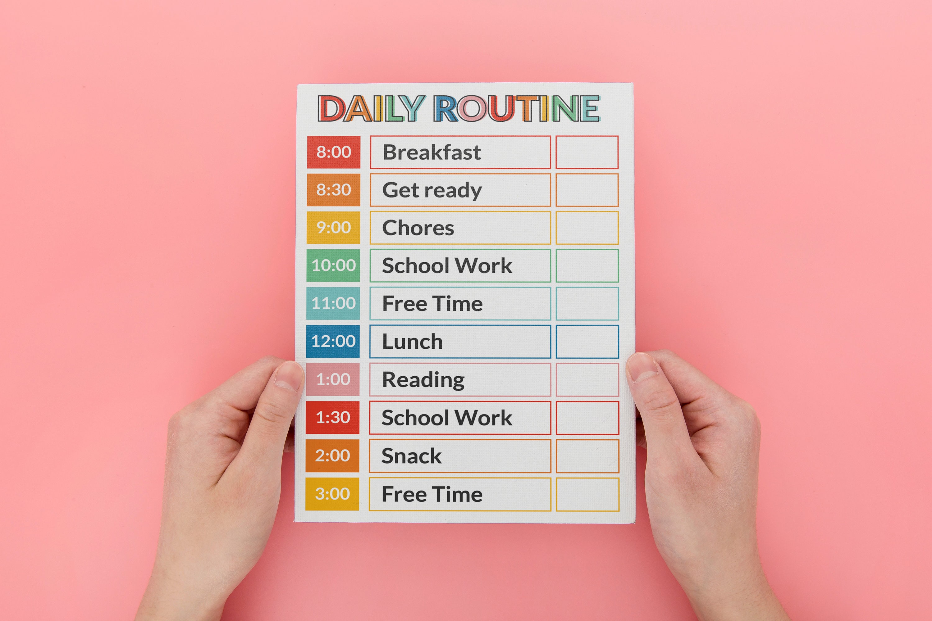 Daily Routine,daily Routine Schedule,daily Task Tracker,daily Work ...