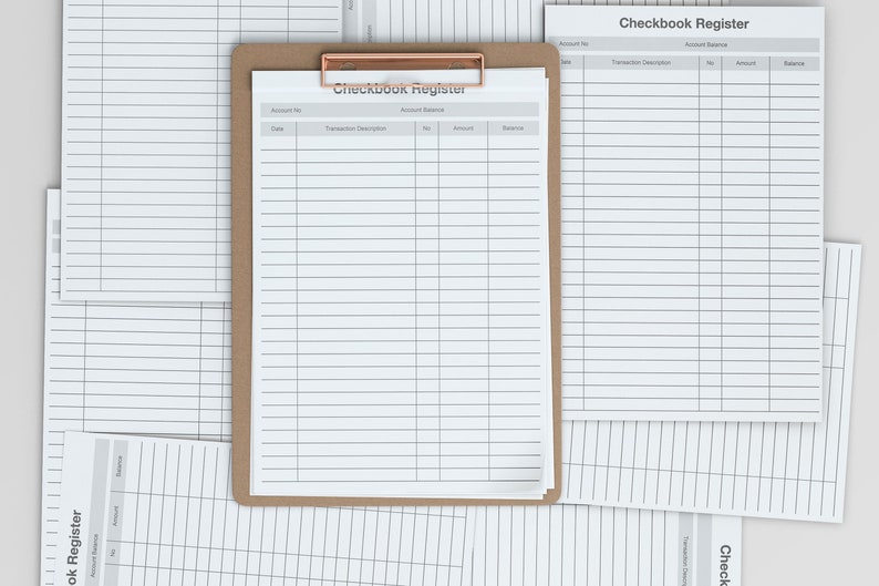 Checkbook Registercheckbook Tracker Financial Planner - Etsy