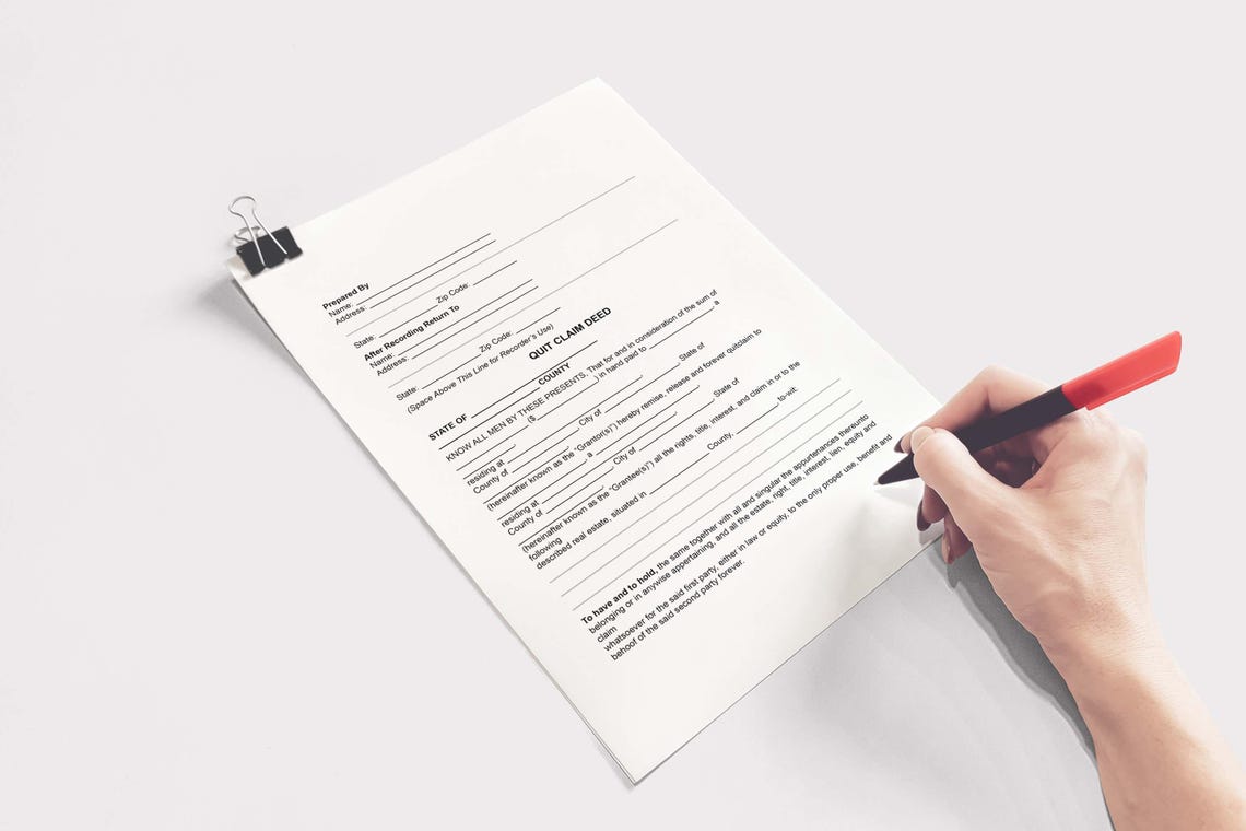 Quit Claim Deed Form,quit Claim Deed Template,quit Claim Deed Form ...
