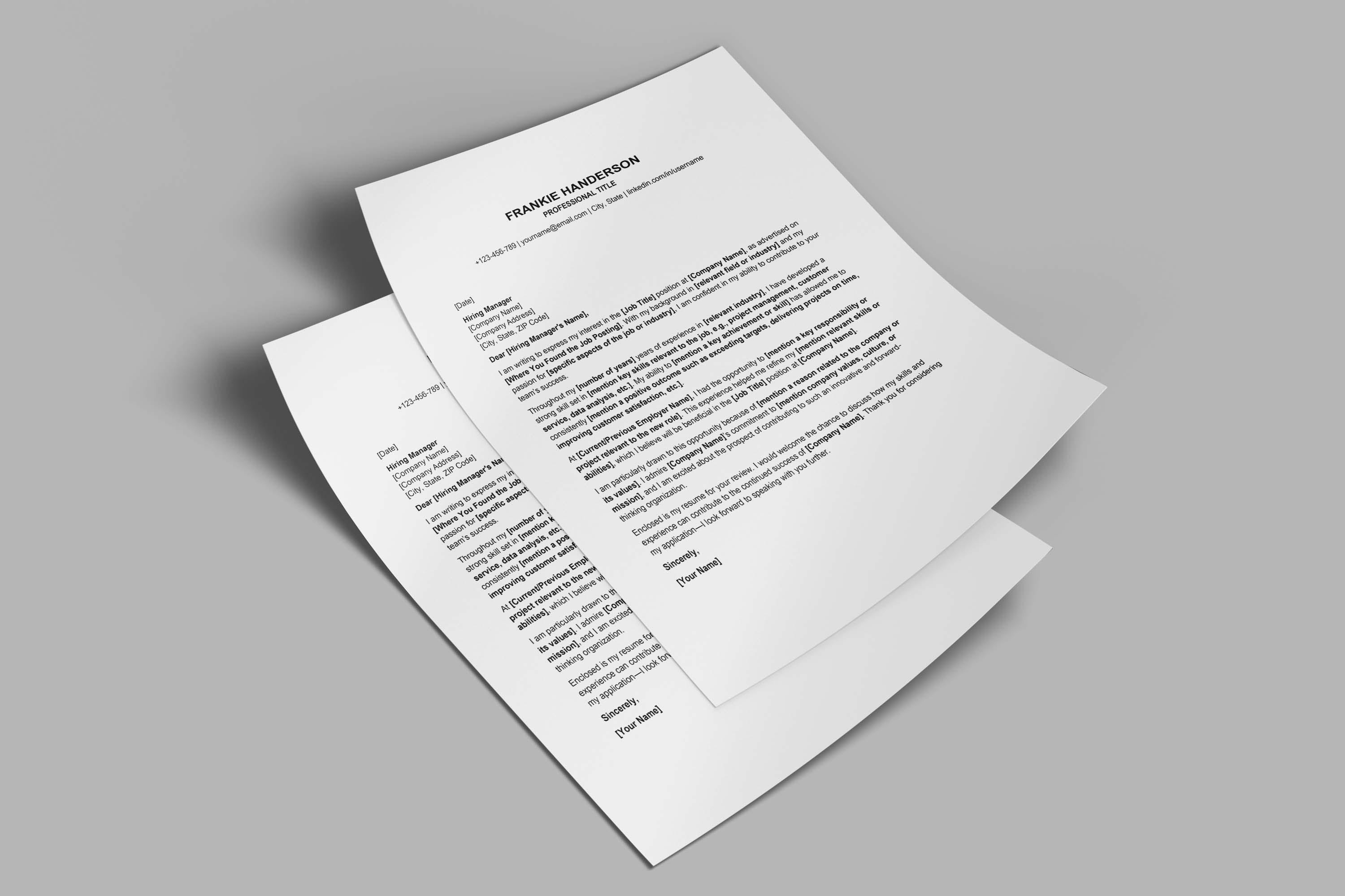 Professional Cover Letter,cover Letter Template,resume Cover Letter ...