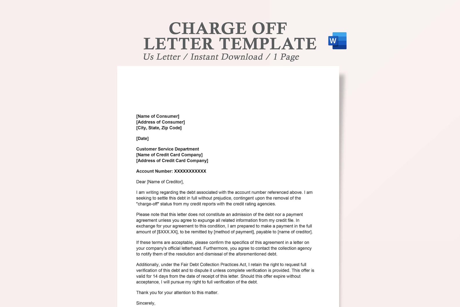 Dispute Letter for Charge Off,charge off Removal Letter,charge off ...