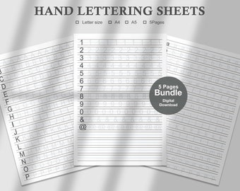 Printable Practice Handwriting Paper Handwriting Sheet - Etsy