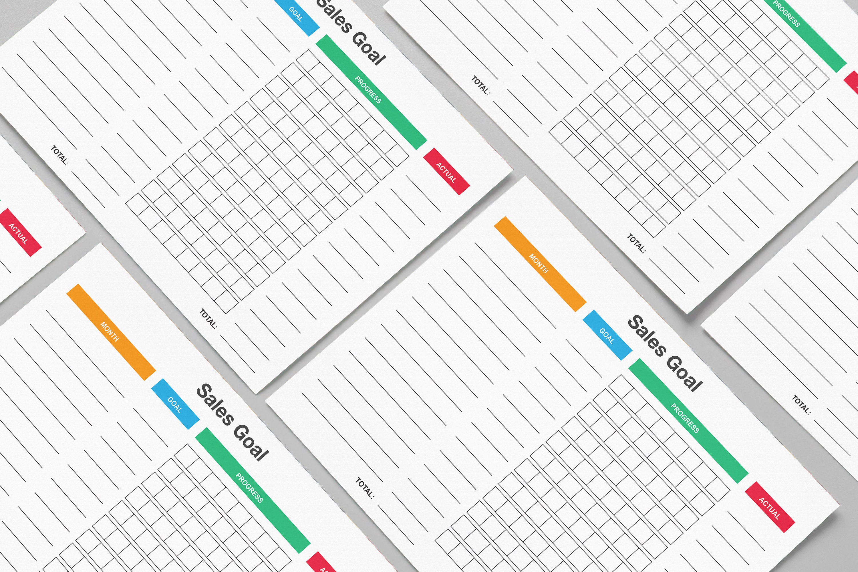 Sales Goal Template,sales Goal Planner,sales Goal Tracker Template ...
