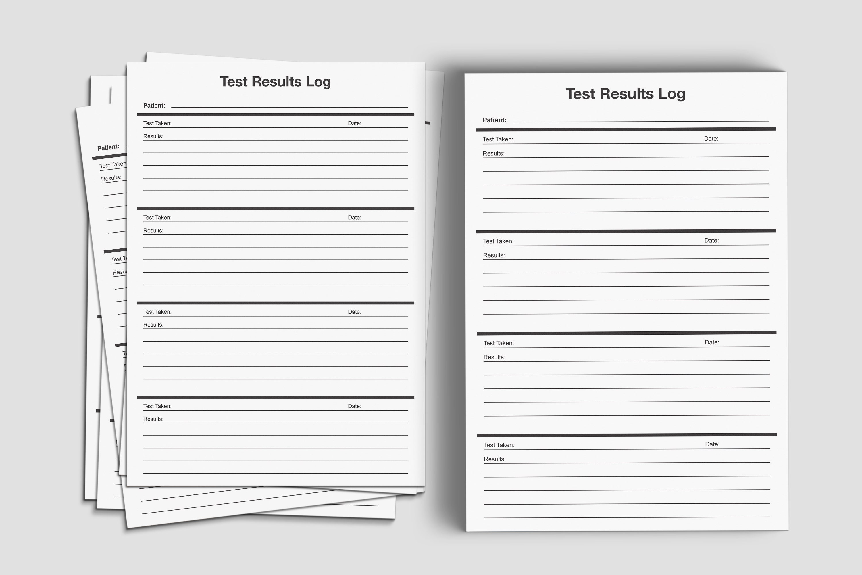 Test Results Log,test Result Dairy,lab Test Result,medication Log,trail ...