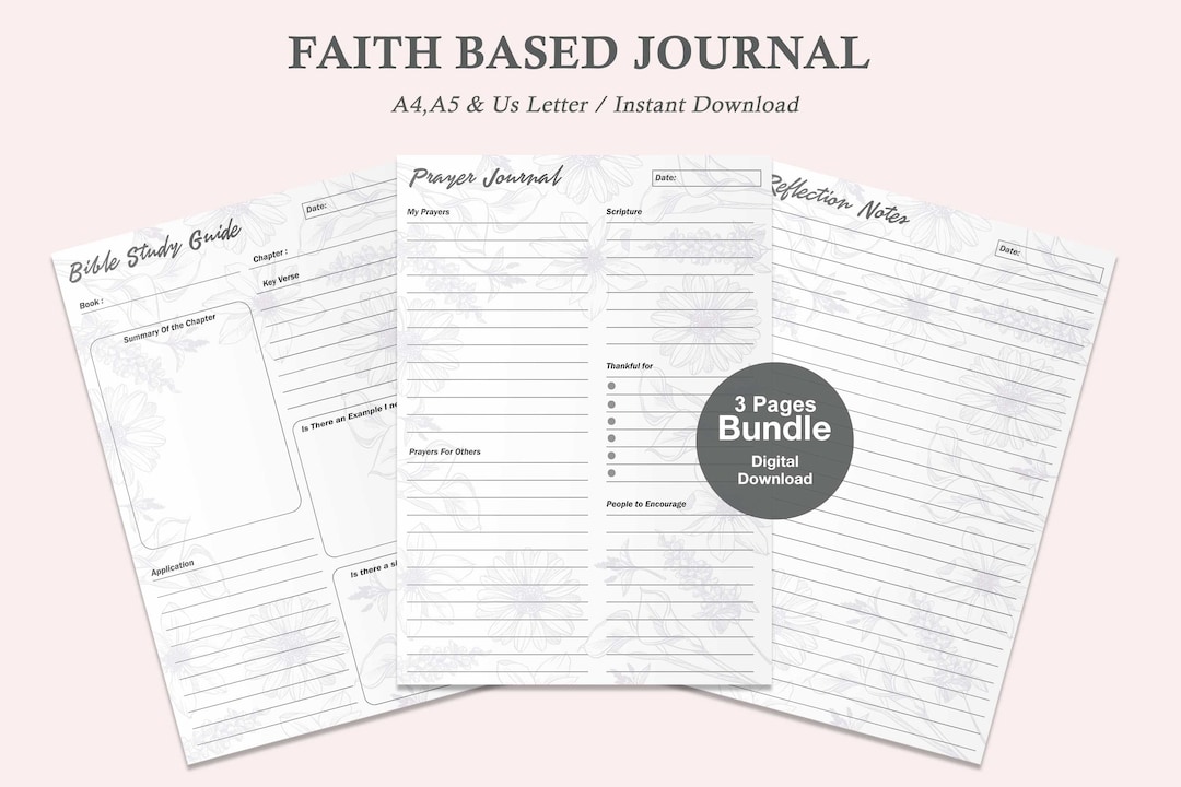 Bible Study Journal,prayer Journal Notebook,bible Study Journal ...