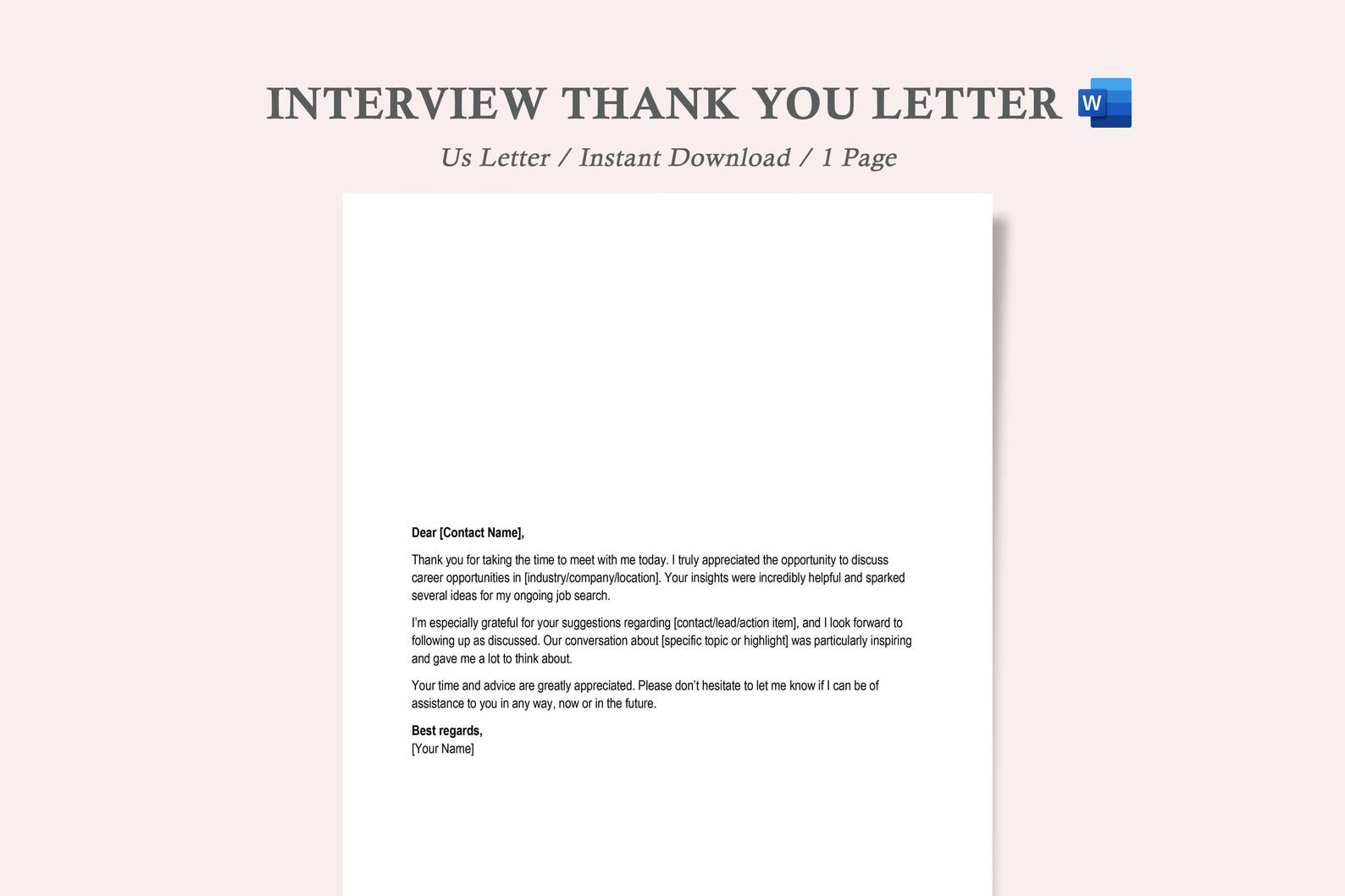 Interview Thank You Letter,interview Thank You Letter Template ...