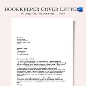 Bookkeeper Cover Letter,bookkeeper Cover Letter Sample,cover Letter for ...