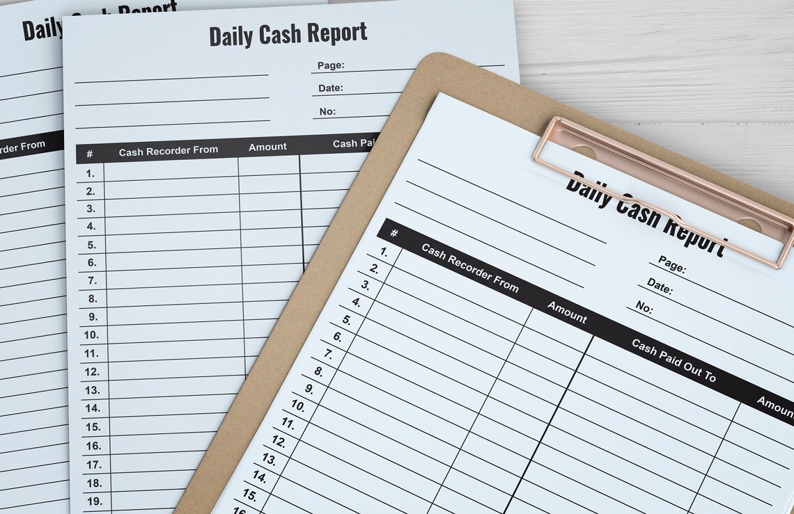 Cash Log Sheet,daily Cash Report,cash Tracker,cash Book,daily Income ...