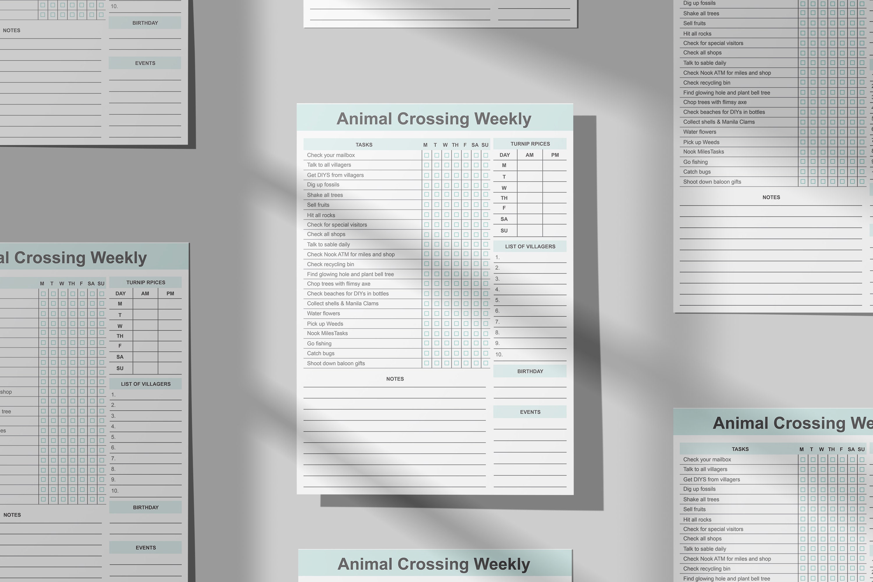 Animal Crossing Checklist,acnh Checklist,acnh Diy Checklist,acnh ...