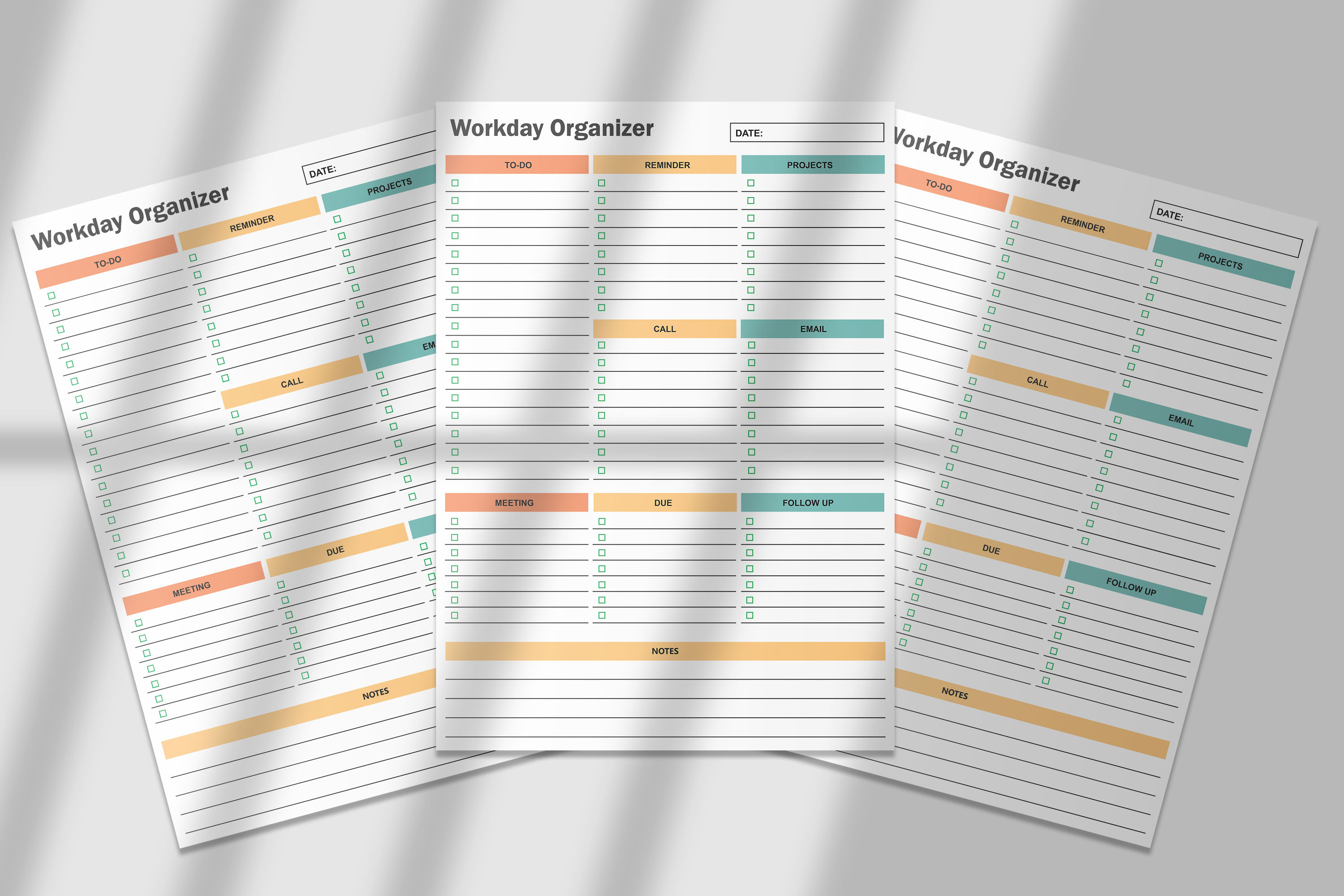 Work Day OrganizerWork PlannerWork ScheduleDaily | Etsy