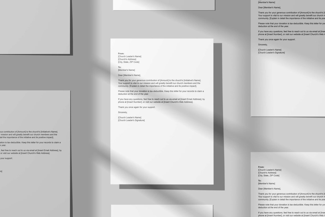 Church Donation Request Letter,church Donation Letter,sample Church ...