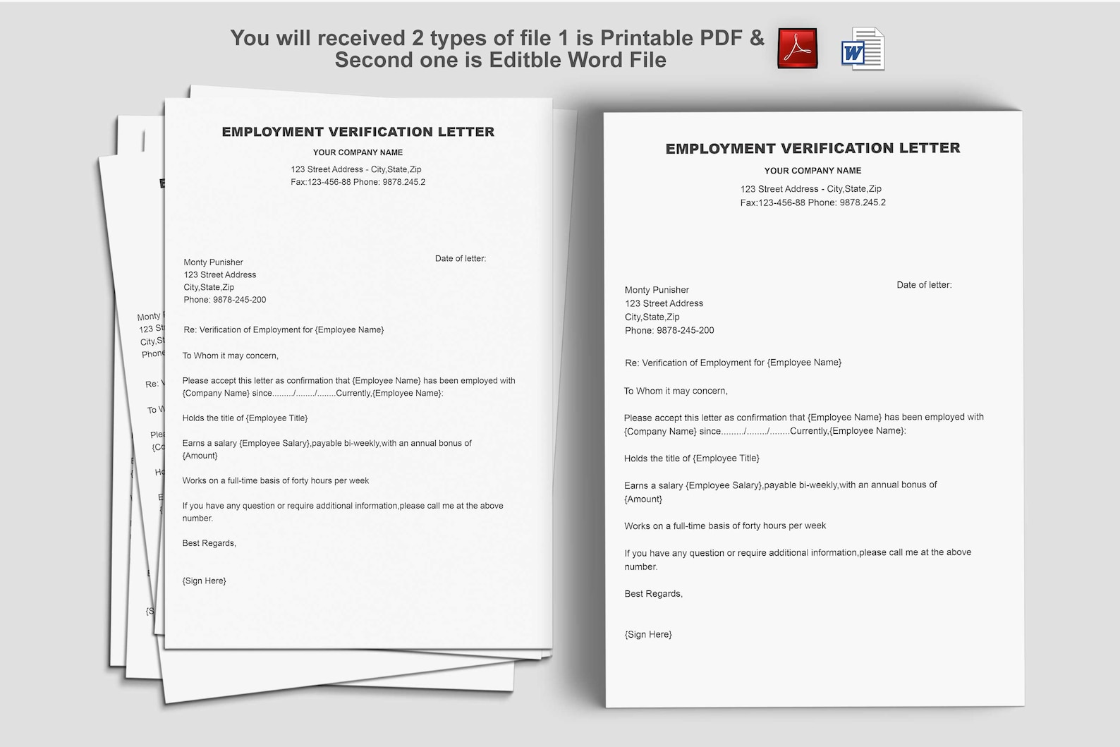 Employment Verification Letter,employment Verification Letter Template ...