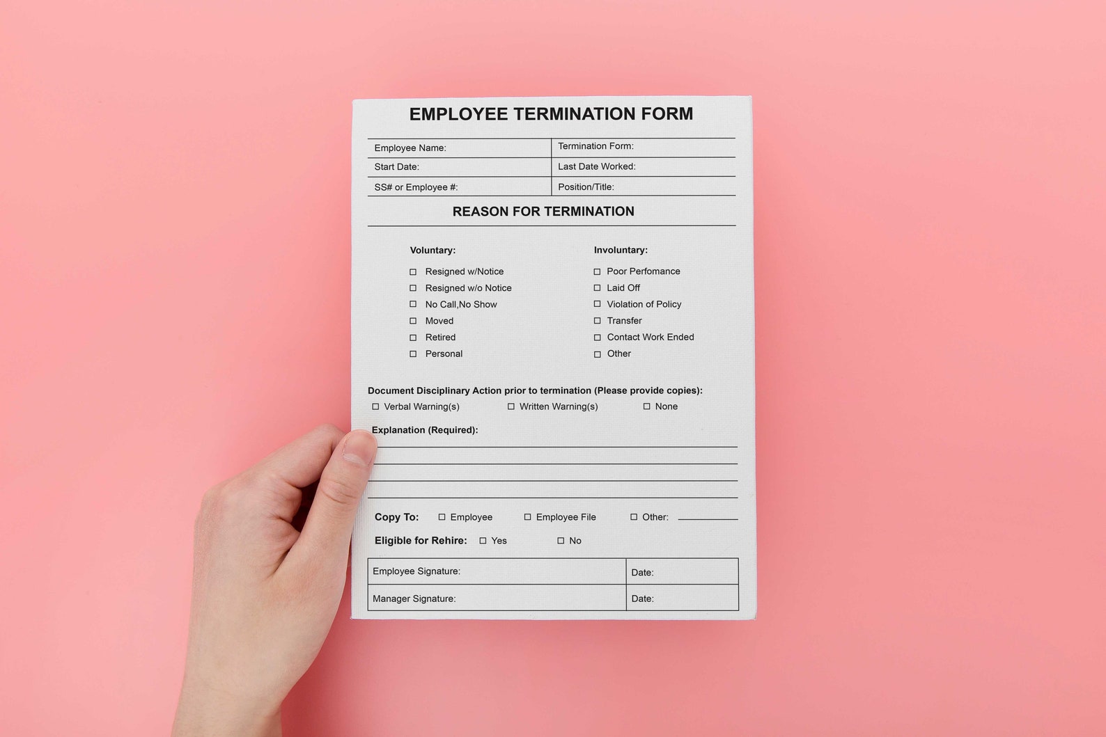 Letter of Job Termination,employee Termination Form,employee Termination Letter Template,write ...