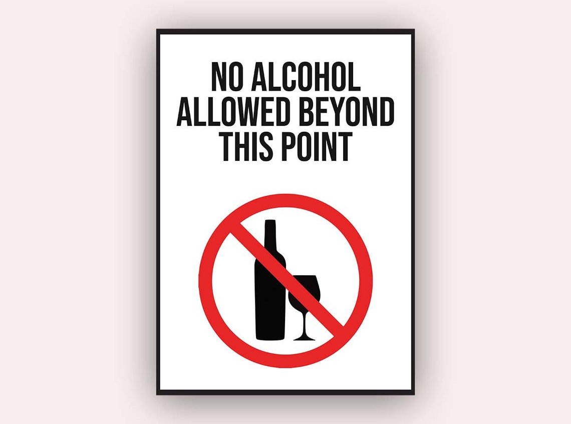 No Alcohol Sign,sign No Alcohol,sign of Alcohol Intolerance,no Drinking ...