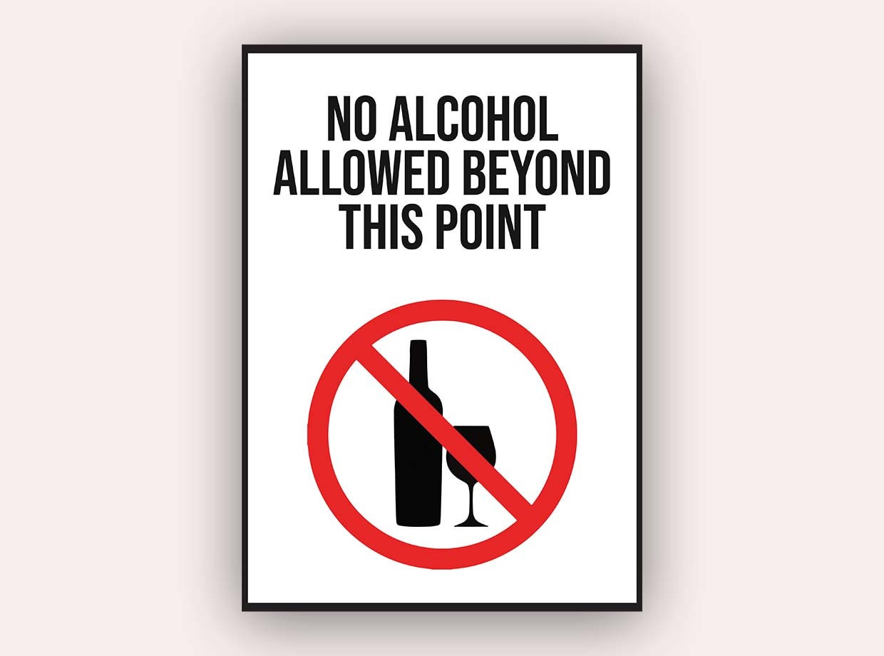 No Alcohol Sign,sign No Alcohol,sign of Alcohol Intolerance,no Drinking ...