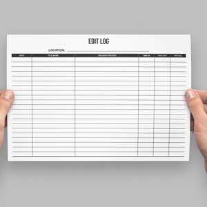 Editable Log Book - Etsy