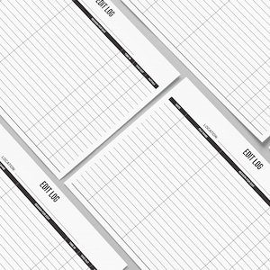 Editable Log Book - Etsy