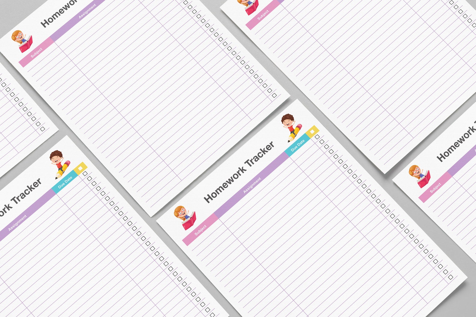 Homework Chart,homework Log,homework Organizer,daily Homework Chart ...