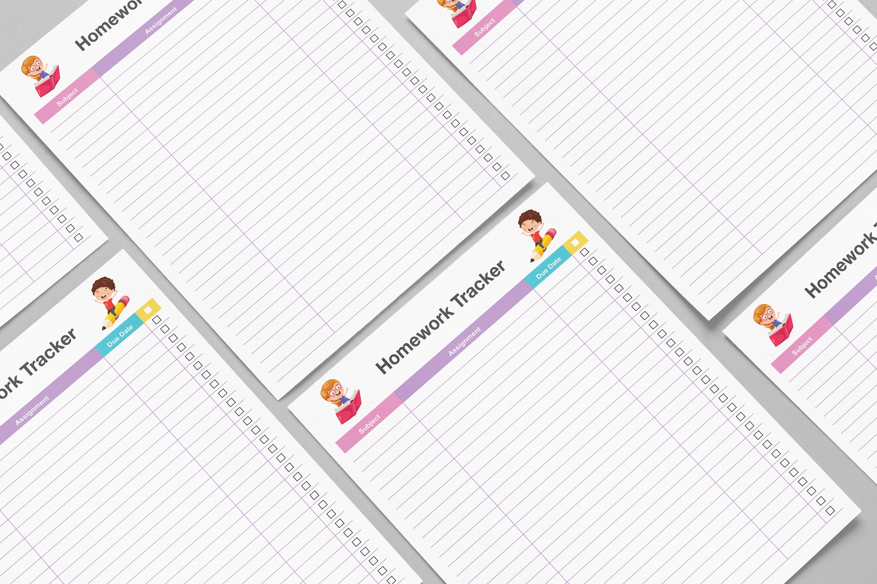 Homework Chart,homework Log,homework Organizer,daily Homework Chart ...