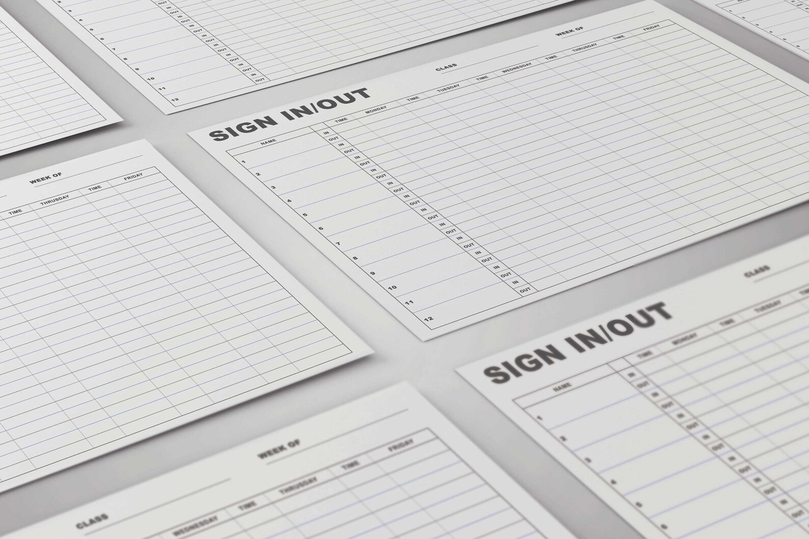 Sign in sign out Sheet Templatesign In And Out Etsy sign-in-sign-out-sheet-templatesign-in-and-out-etsy
