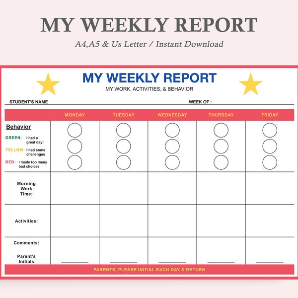 Daily Activity Chart Daycare - Etsy